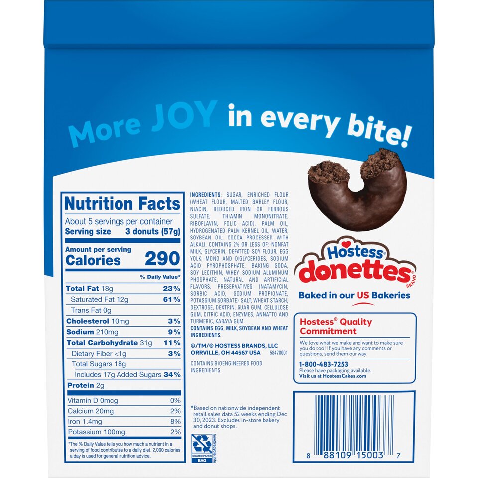 Donettes® Double Chocolate Mini Donuts