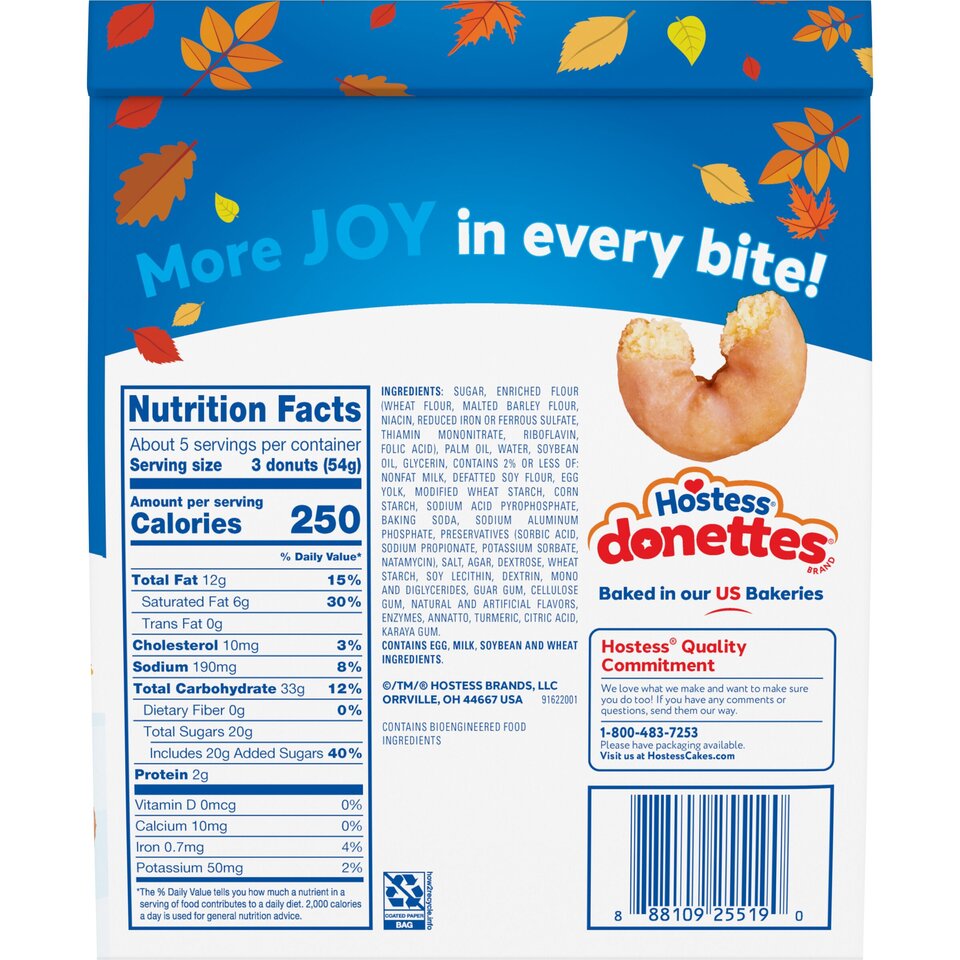 Donettes® Maple Glazed Donuts