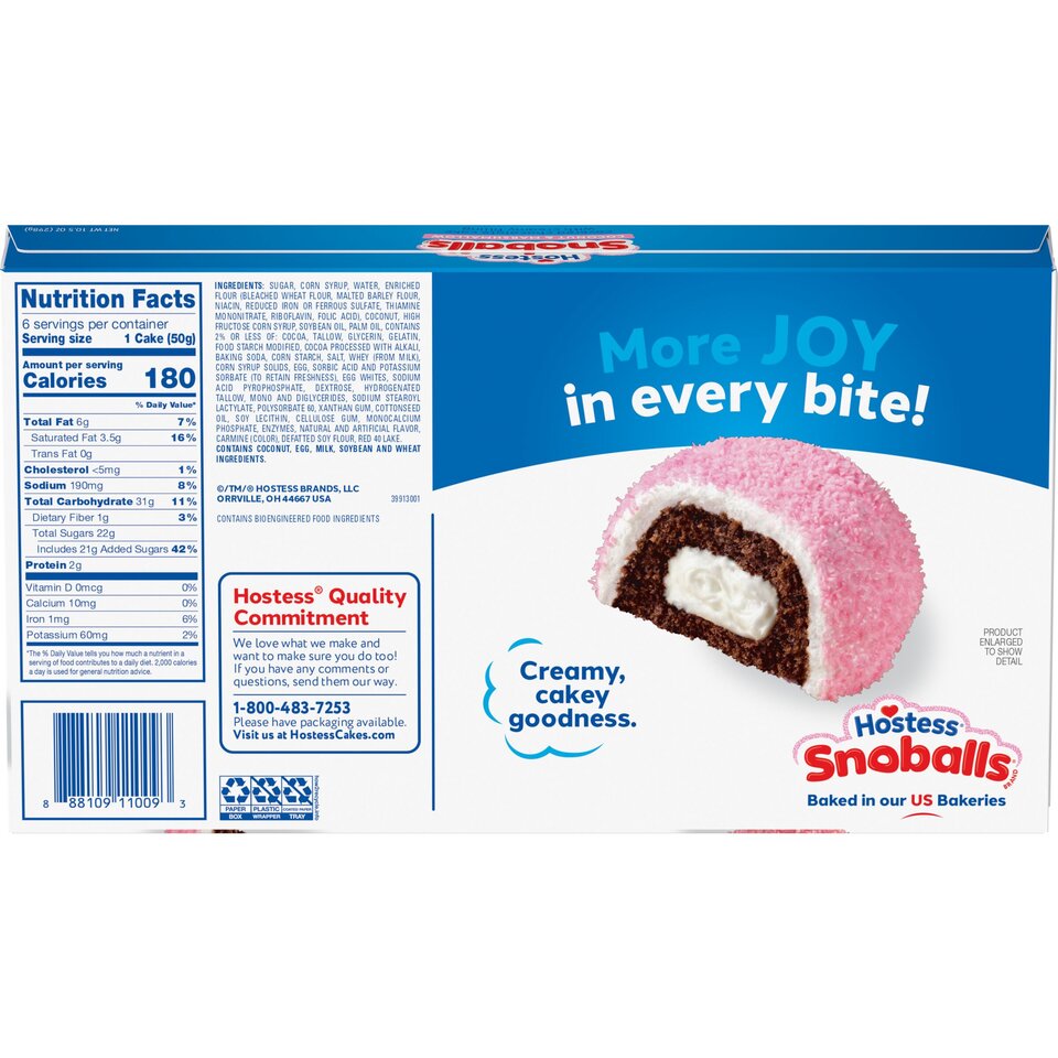 Snoballs® Snack Cake